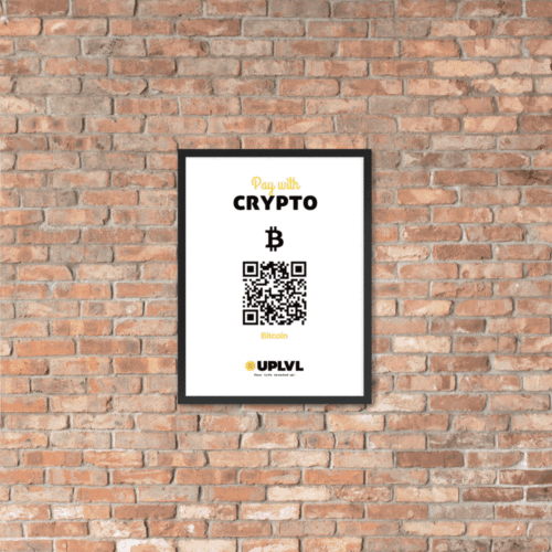 Pay with Crypto Business Signs - We Accept Bitcoin Storefront Signs - # ...
